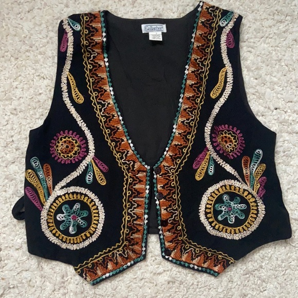 Jackets & Coats | Vintage Embroidery Vest | Poshmark